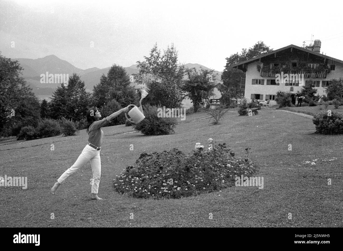 Marie Versini, French actress, at Tegernsee. [automated translation ...