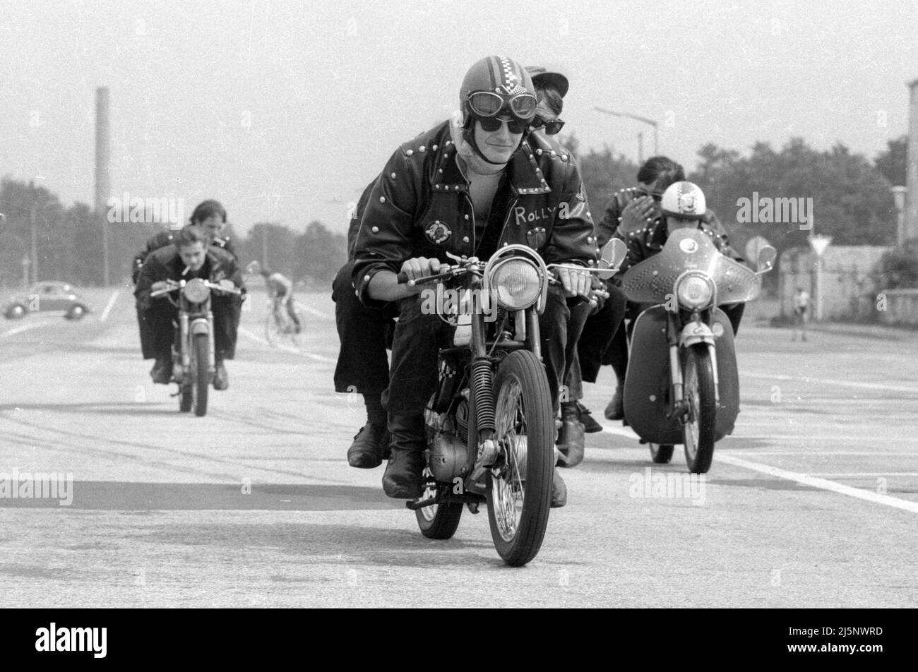 Members of the Red Devils, a youth gang in Nuremberg. The youngsters ...