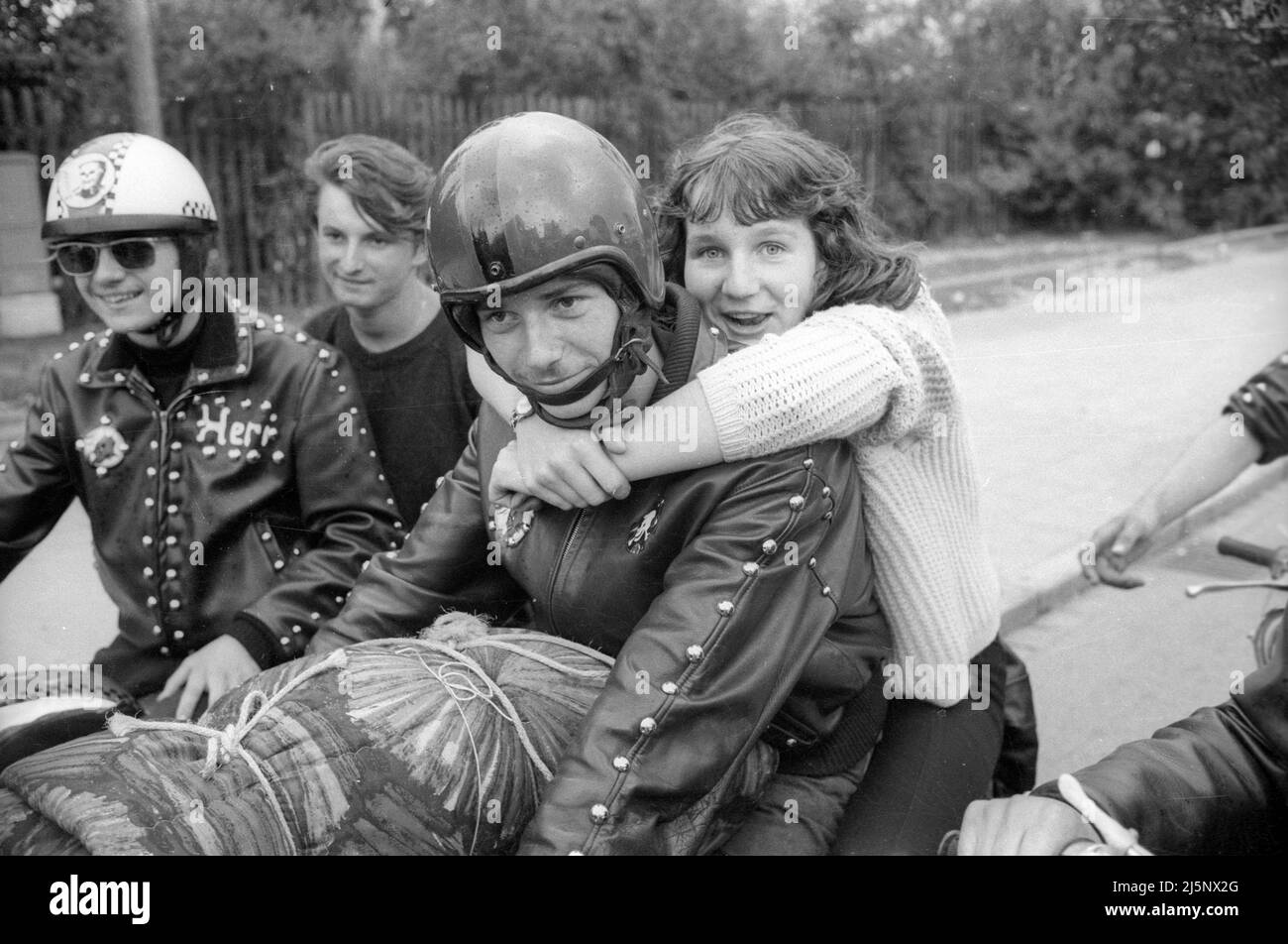 Members of the Red Devils, a youth gang in Nuremberg. The youngsters ...
