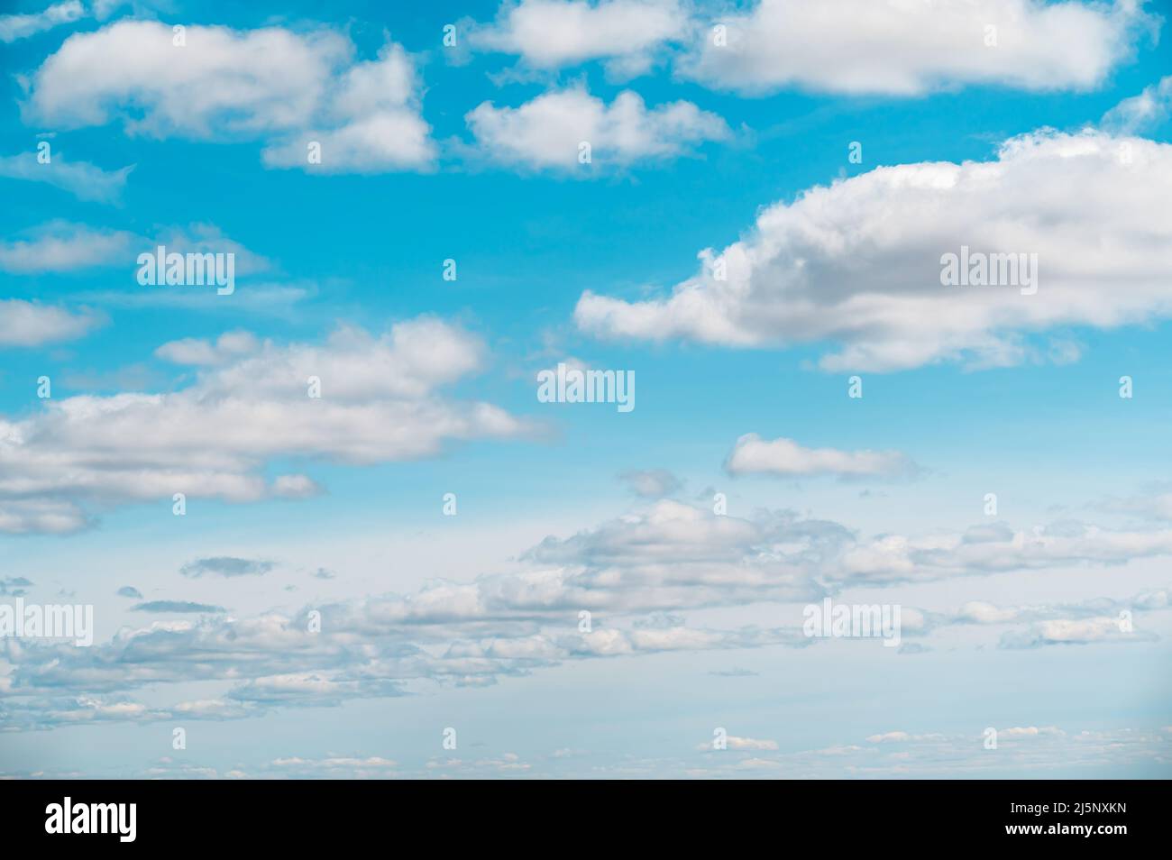 blue sky with white cloud background. turquoise sky with different ...