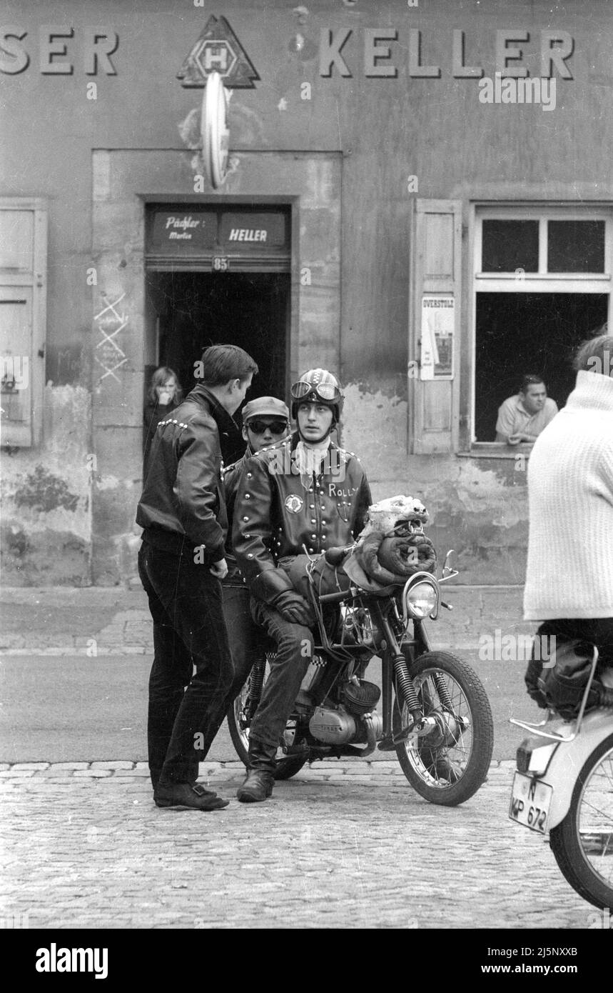 Members of the Red Devils, a youth gang in Nuremberg. The youngsters ...