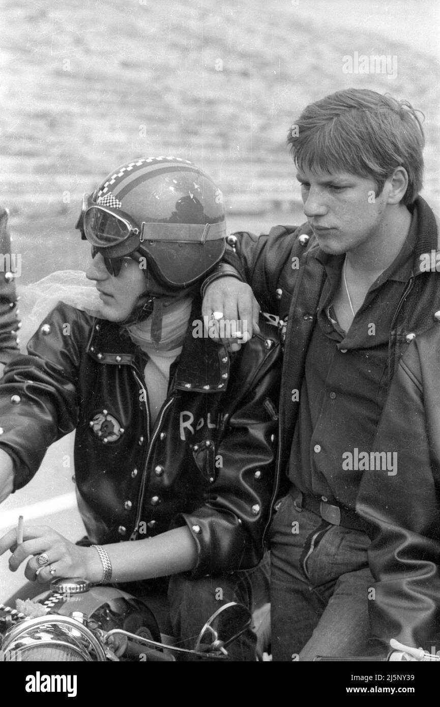 Members of the Red Devils, a youth gang in Nuremberg. The youngsters ...