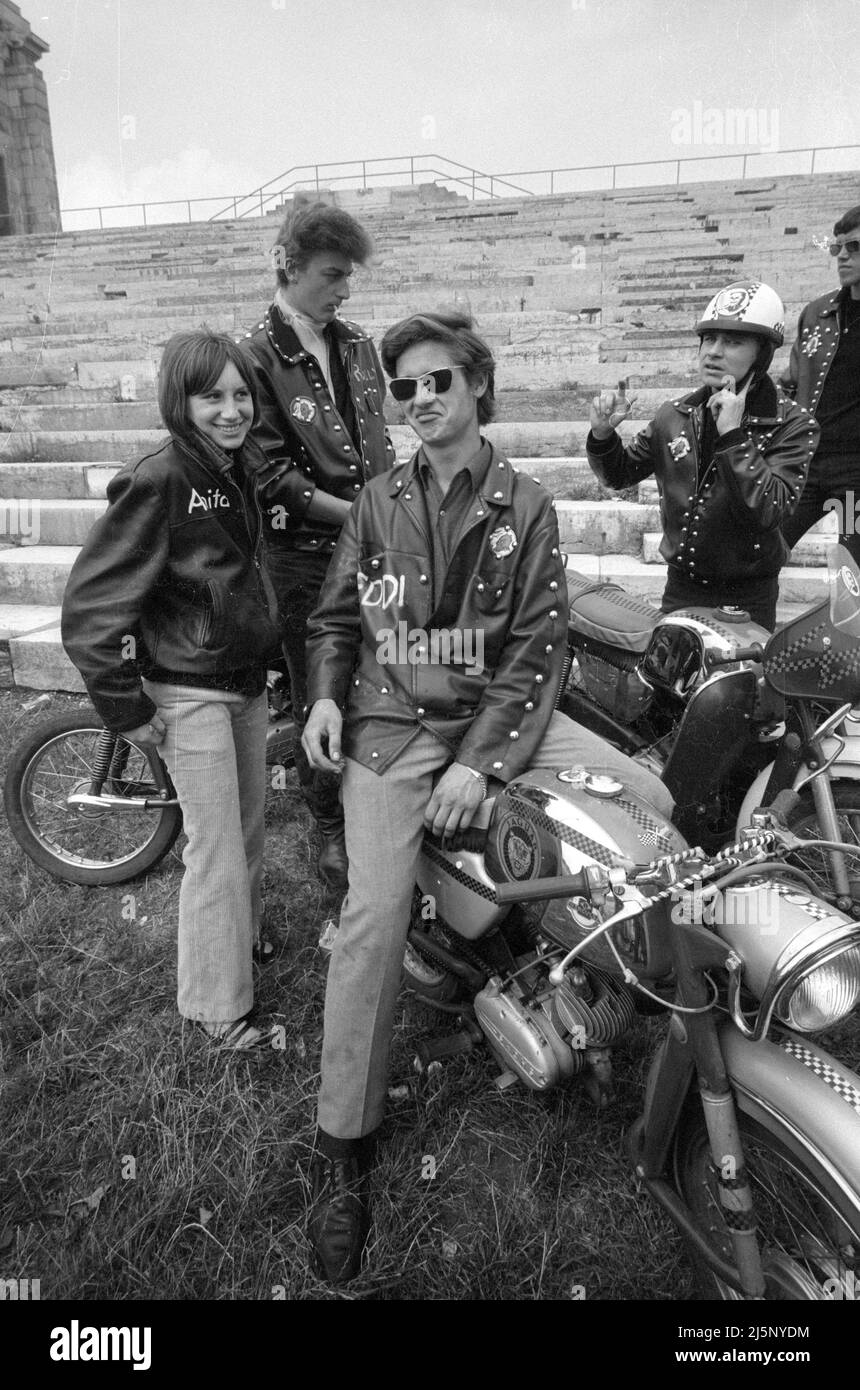 Members of the Red Devils, a youth gang in Nuremberg. The youngsters ...