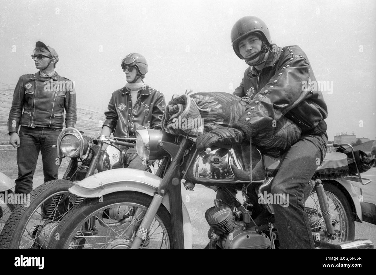 Members of the Red Devils, a youth gang in Nuremberg. The youngsters ...