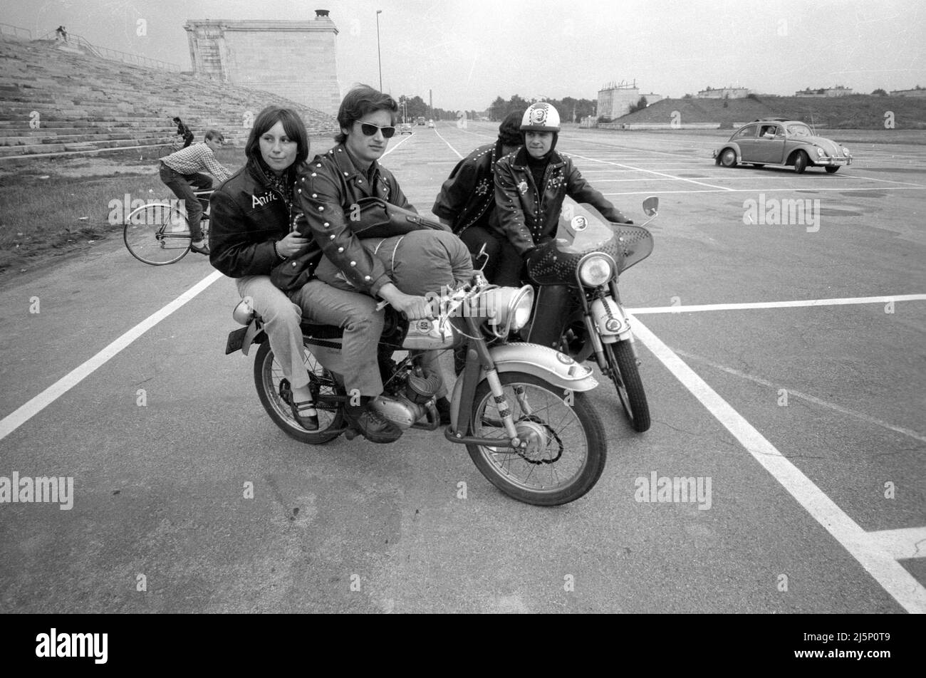 Members of the Red Devils, a youth gang in Nuremberg. The youngsters ...