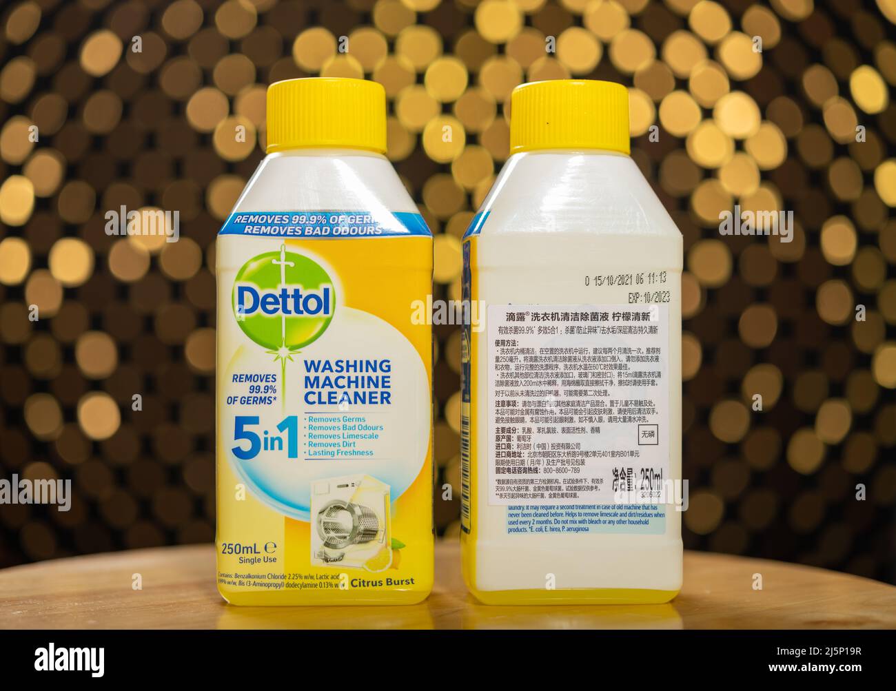 ZHONGSHAN China-January 18;2022:bottles of chemical liquid especially ...