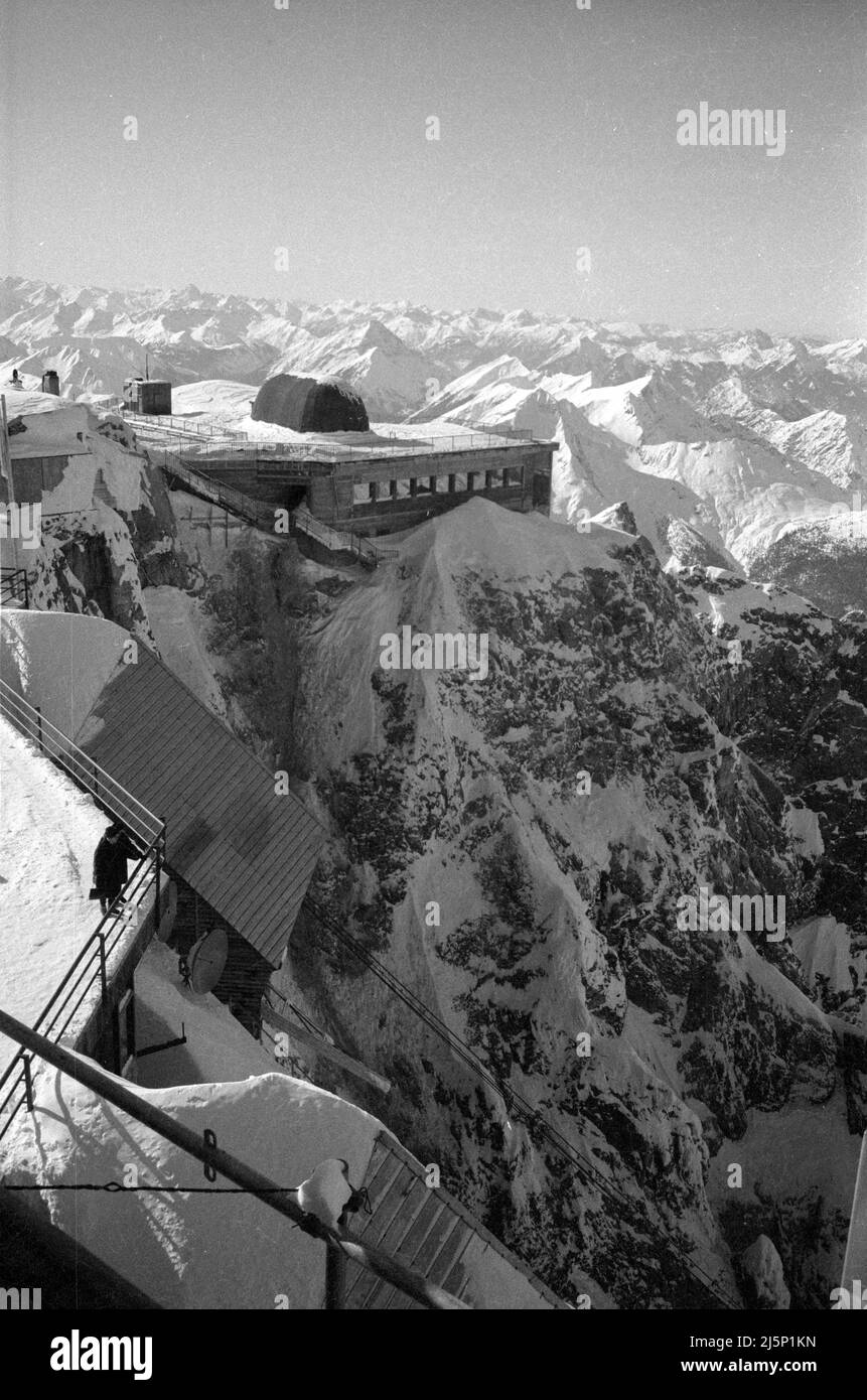 On February 21, 1965, the rope attendant Josef Rimmel propped up on the ...