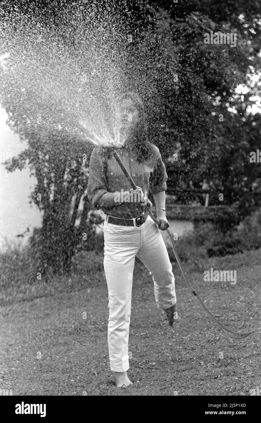 Marie Versini, French actress, at Tegernsee. [automated translation ...