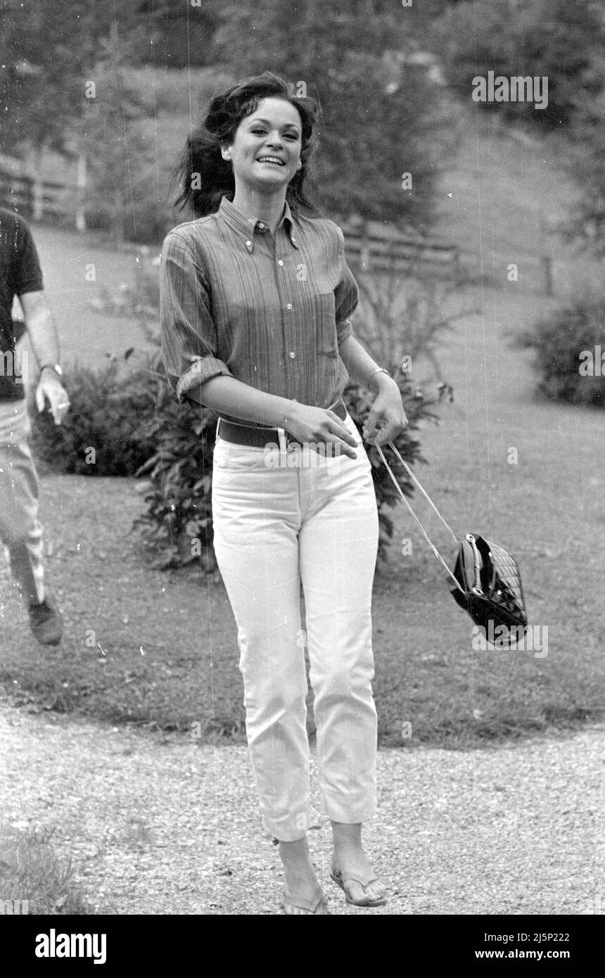 Marie Versini, French actress, at Tegernsee. [automated translation ...