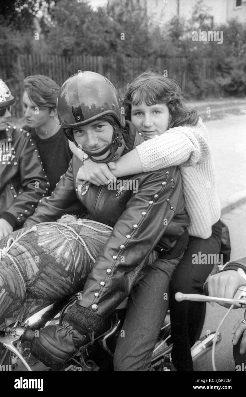 Members of the Red Devils, a youth gang in Nuremberg. The youngsters ...