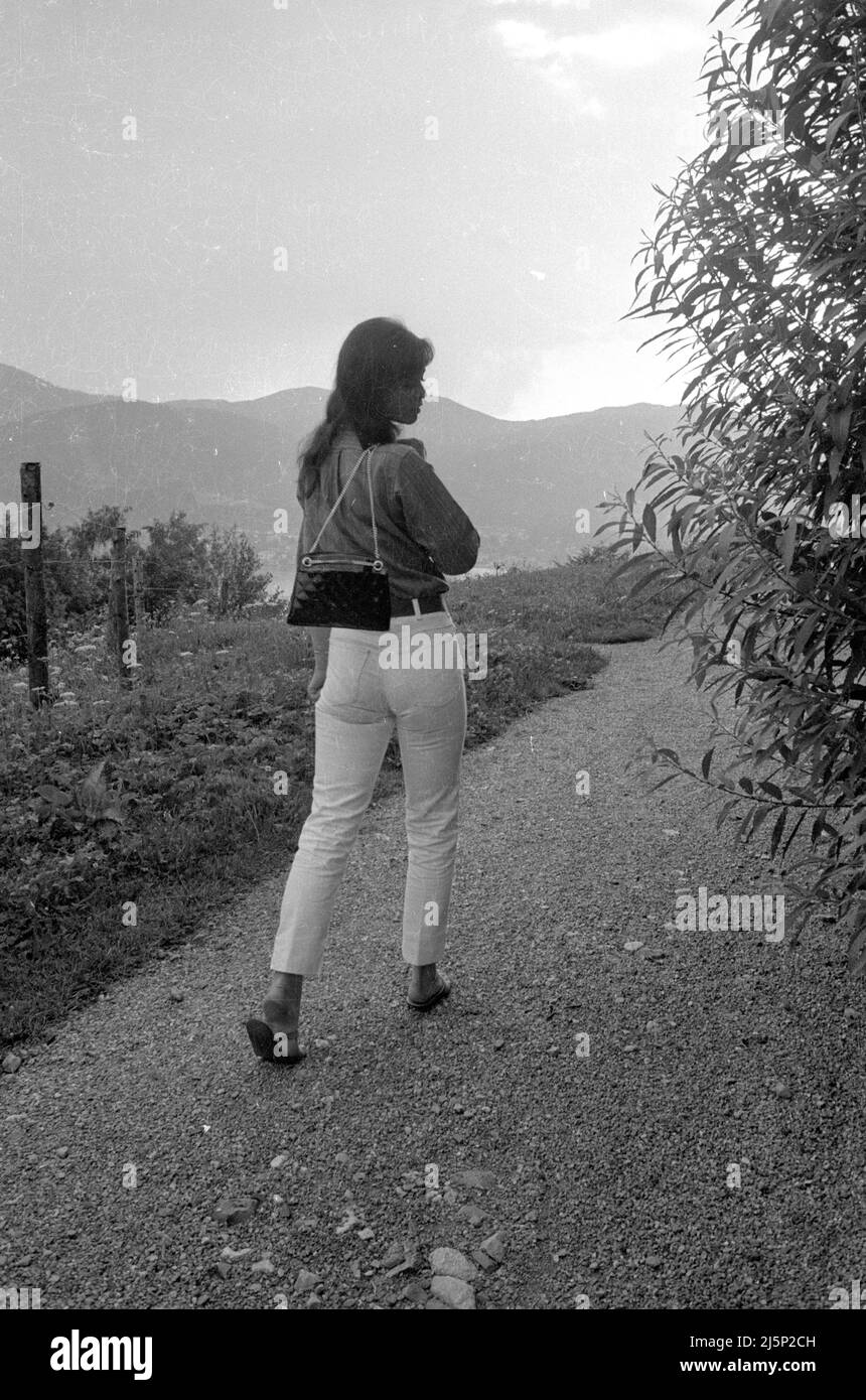 Marie Versini, French actress, at Tegernsee. [automated translation ...