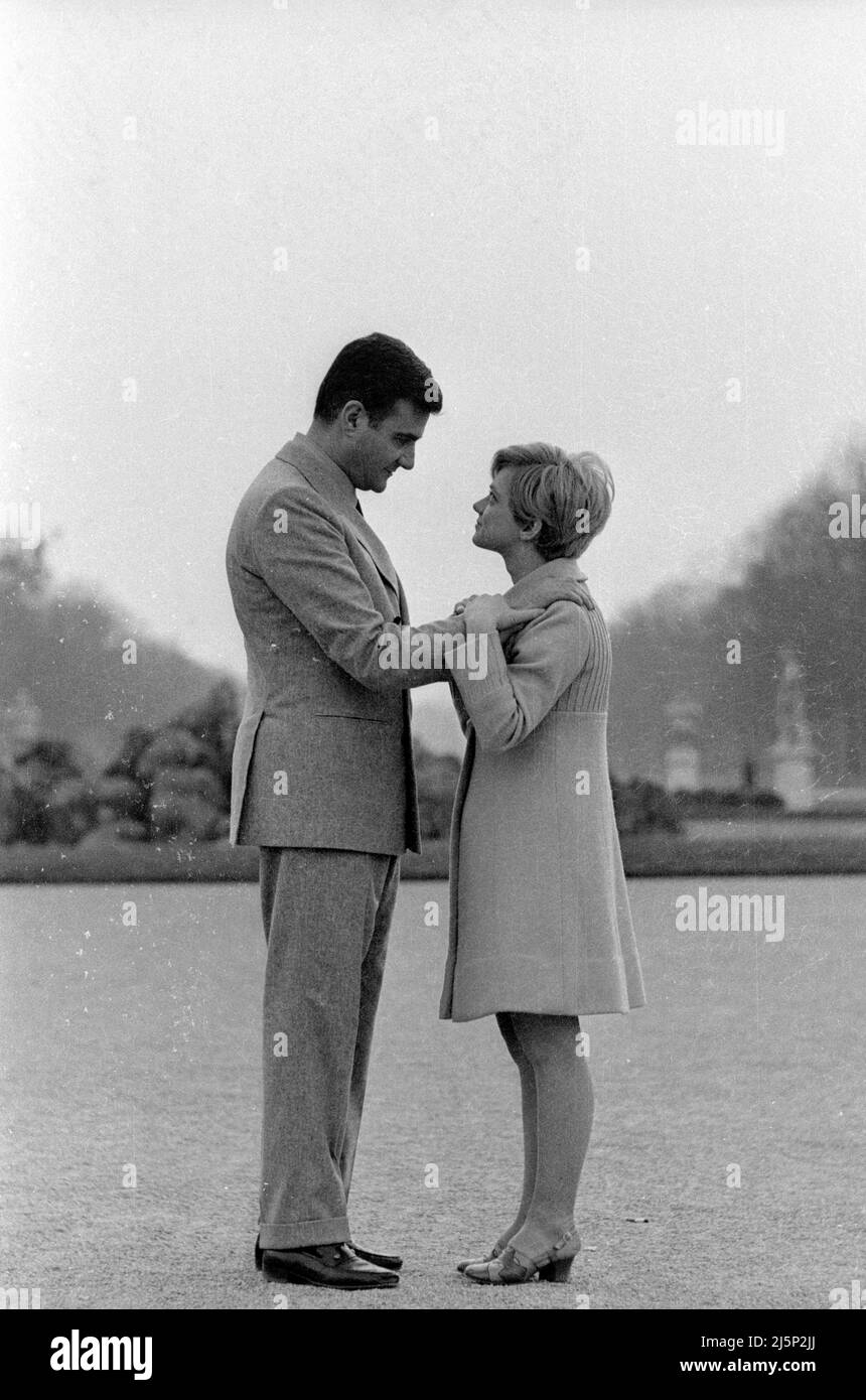 Rita Pavone with her husband Teddy Reno during their honeymoon in ...