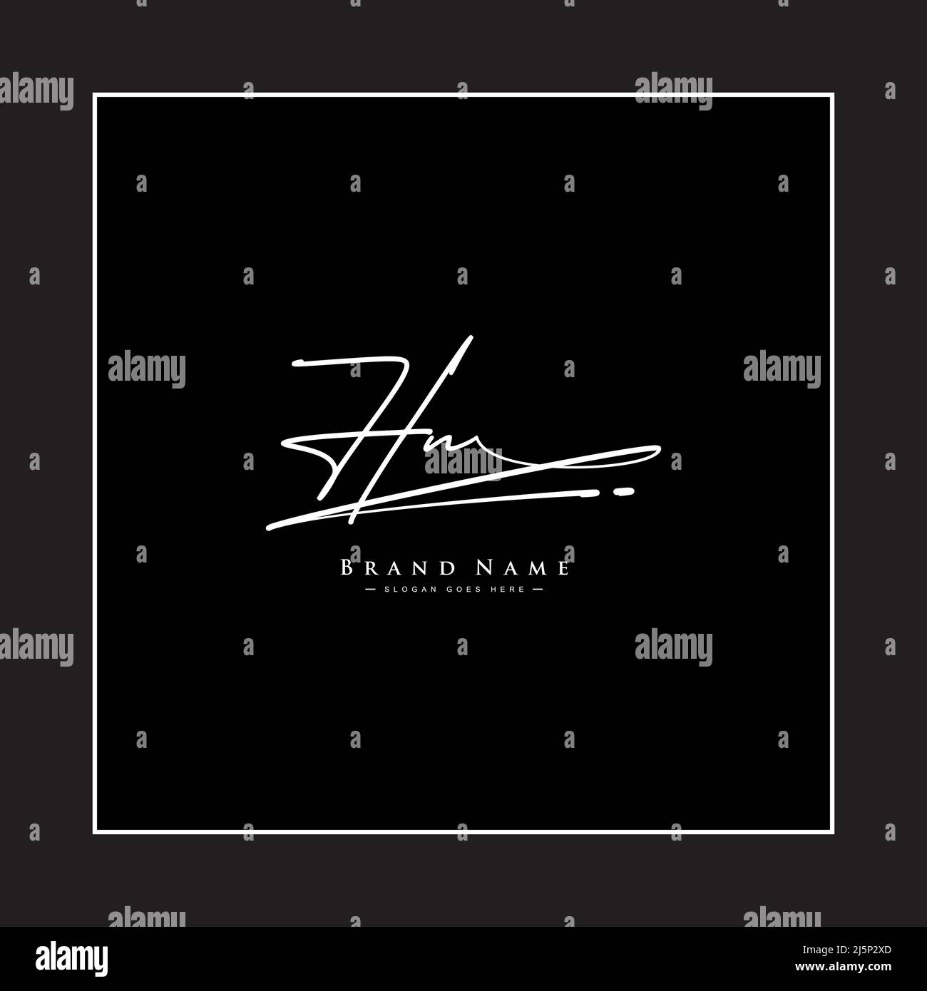 Initial Letter HN Logo - Handwritten Signature Logo - Vector Logo ... Initial Letter HN Logo - Handwritten Signature Logo - Vector Logo ...