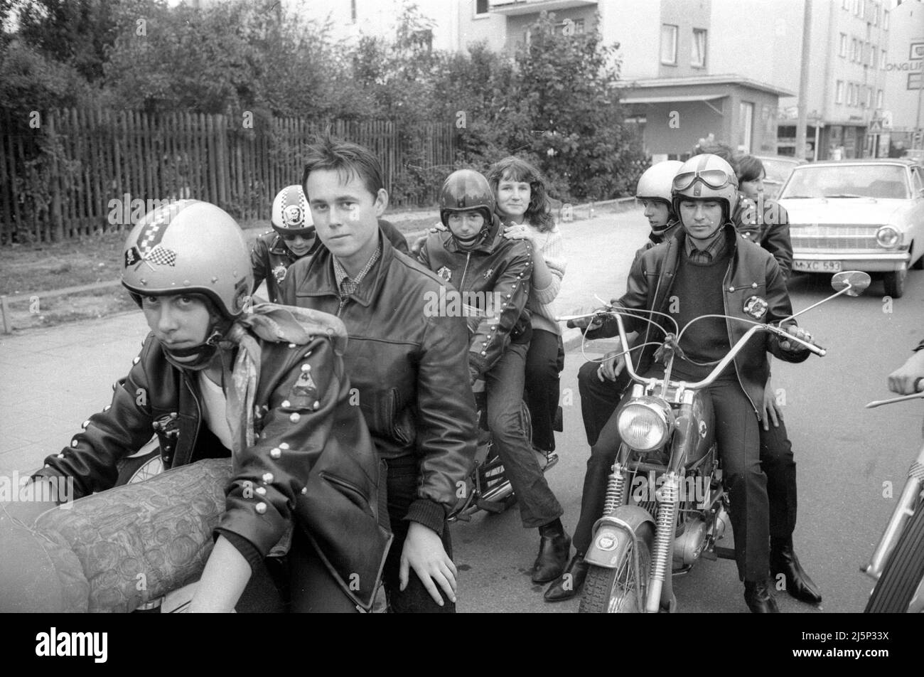 Members of the Red Devils, a youth gang in Nuremberg. The youngsters ...