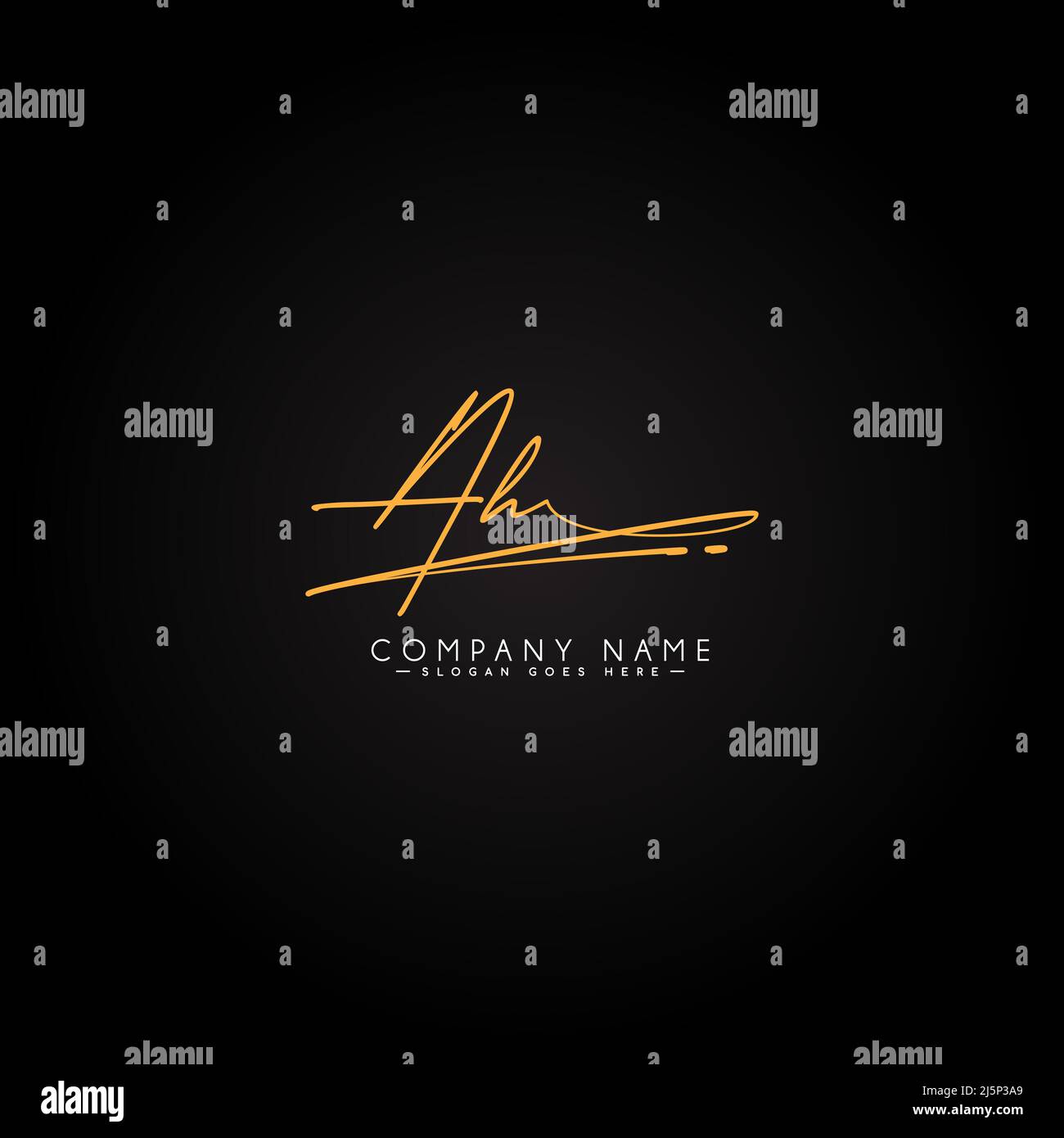 Ah initials logo hi-res stock photography and images - Alamy