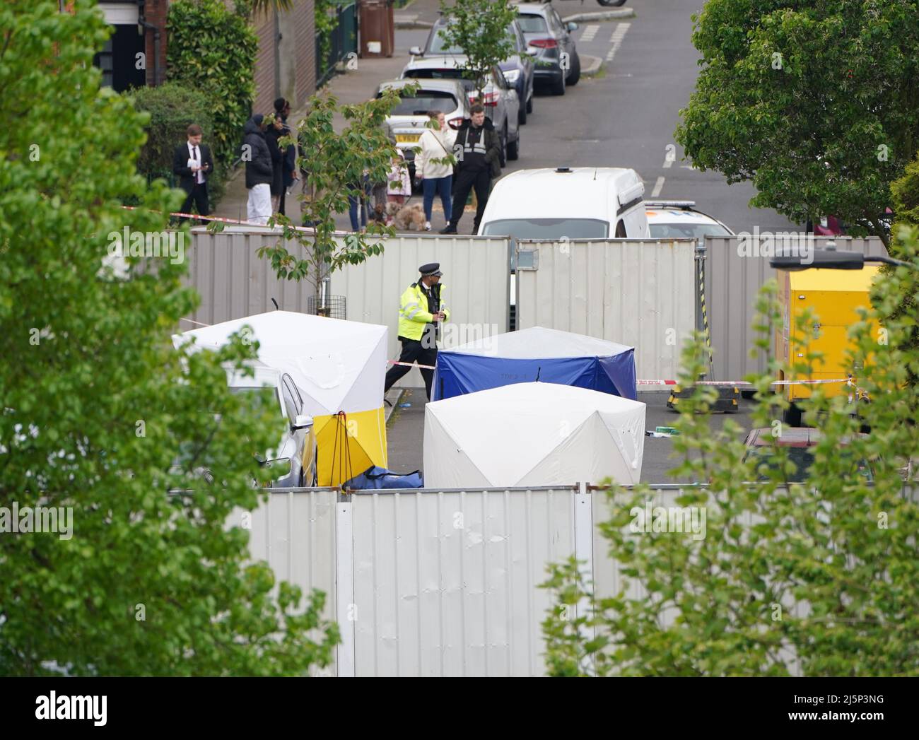 Police forensic tents outside hi-res stock photography and images - Alamy