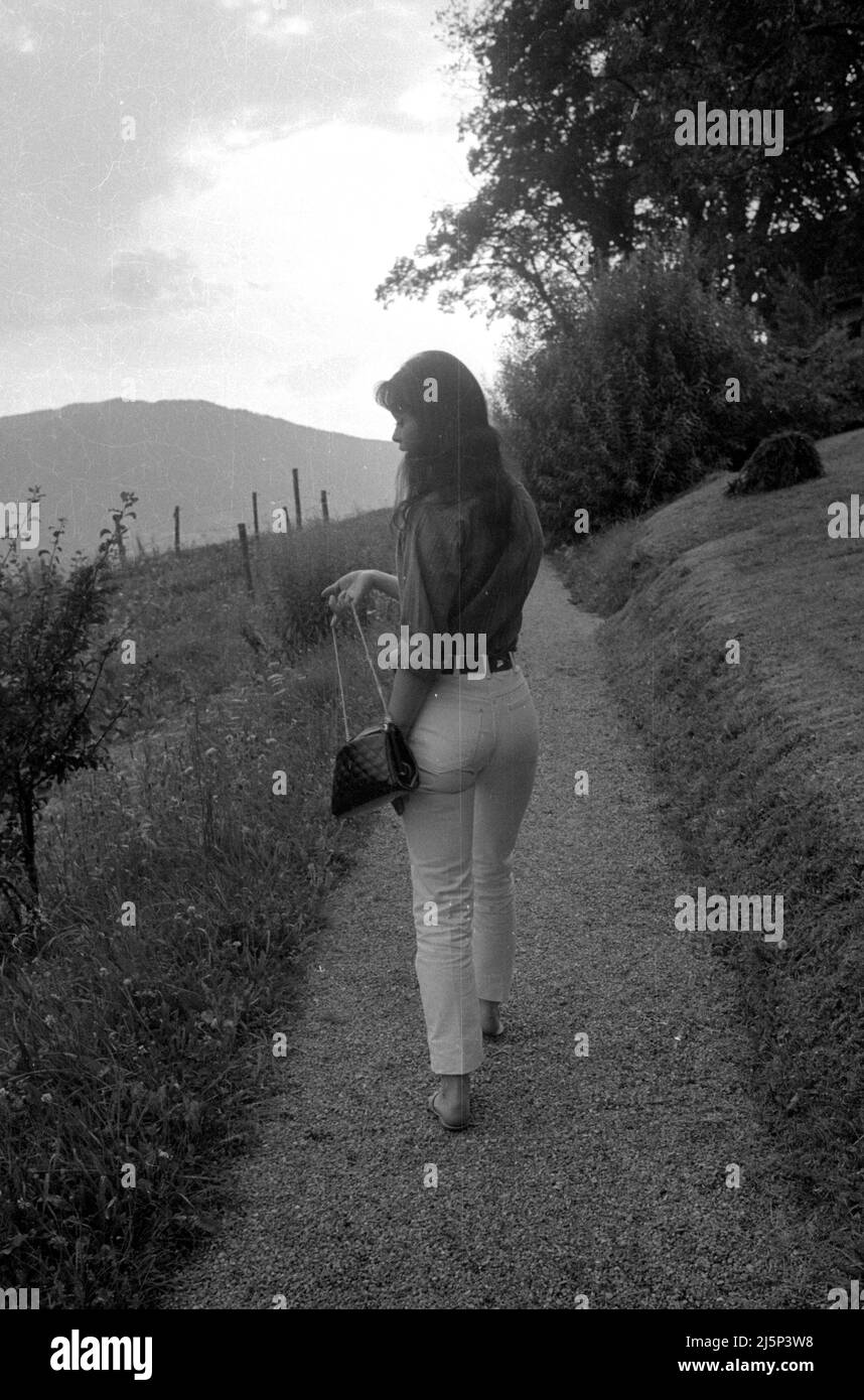 Marie Versini, French actress, at Tegernsee. [automated translation ...