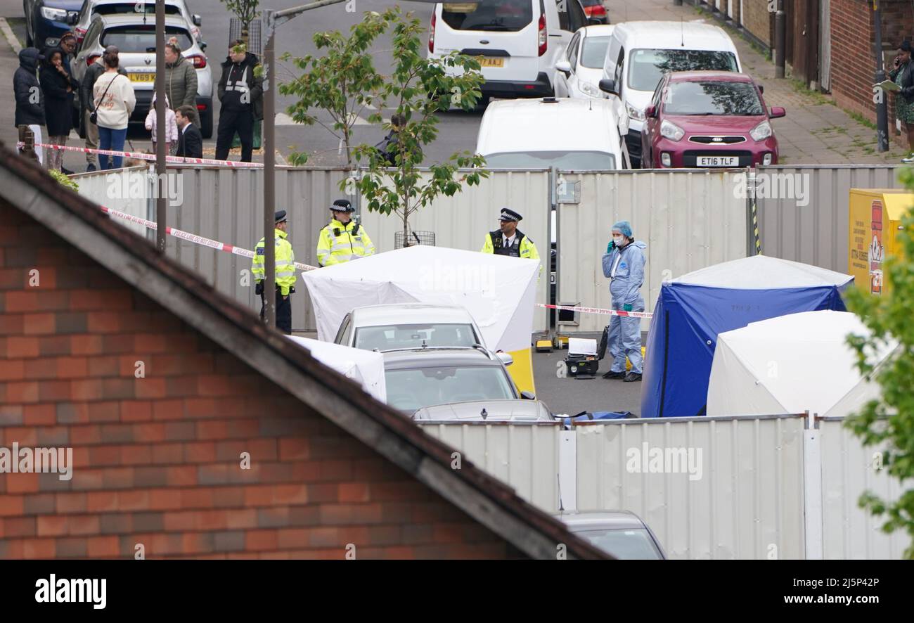 Police forensic tents outside hi-res stock photography and images - Alamy