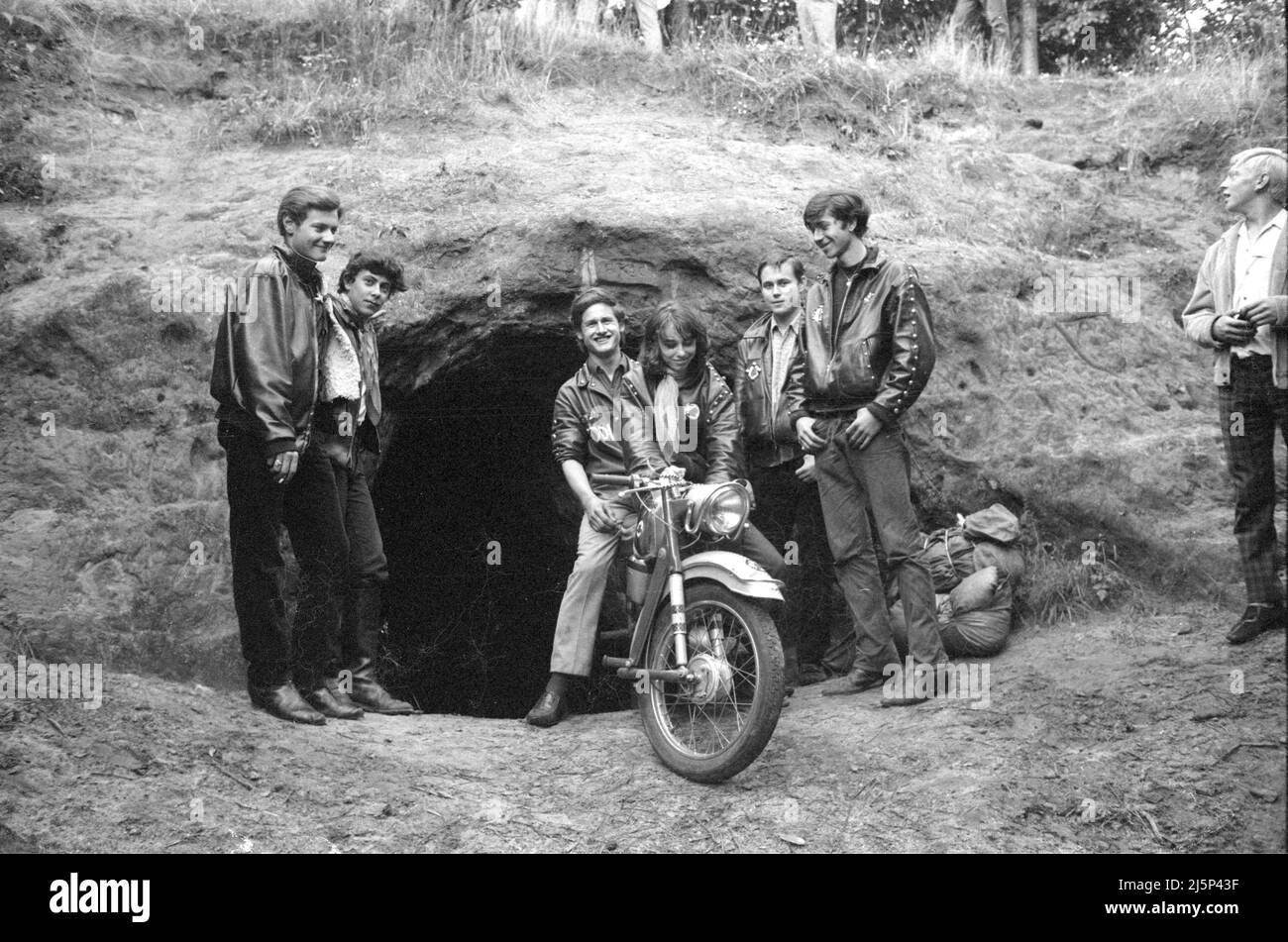Members of the Red Devils, a youth gang in Nuremberg. The youngsters ...