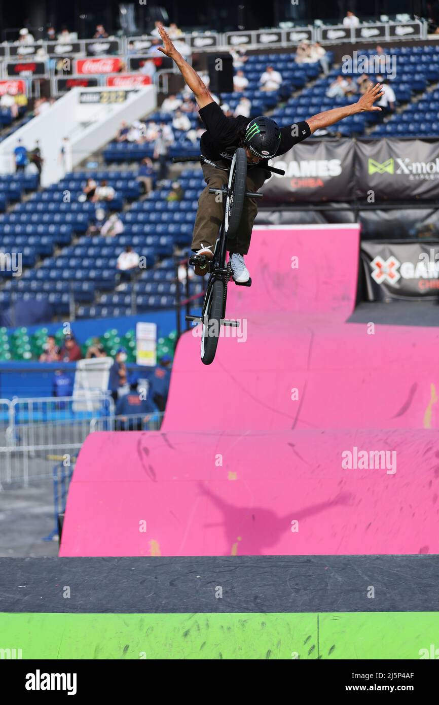Kevin Peraza (MEX), APRIL 23, 2022 - Cycling : X Games Chiba 2022 BMX ...