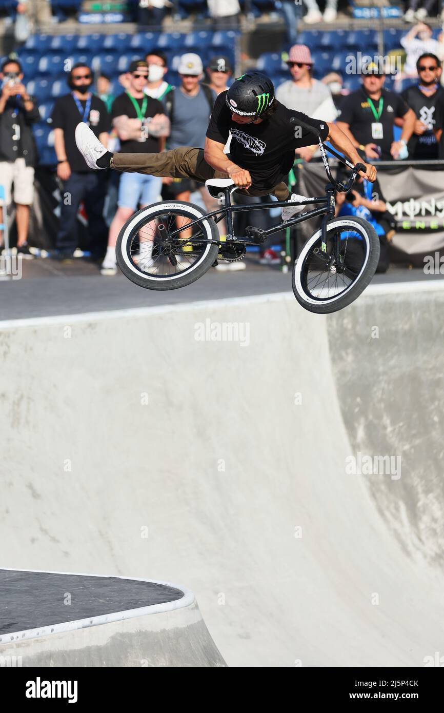 Kevin Peraza (MEX), APRIL 23, 2022 - Cycling : X Games Chiba 2022 BMX ...