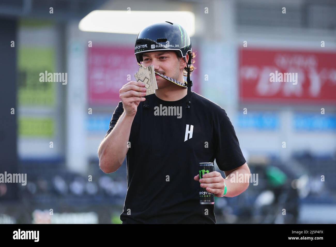 Justin Dowell (USA), APRIL 23, 2022 - Cycling : X Games Chiba 2022 BMX ...