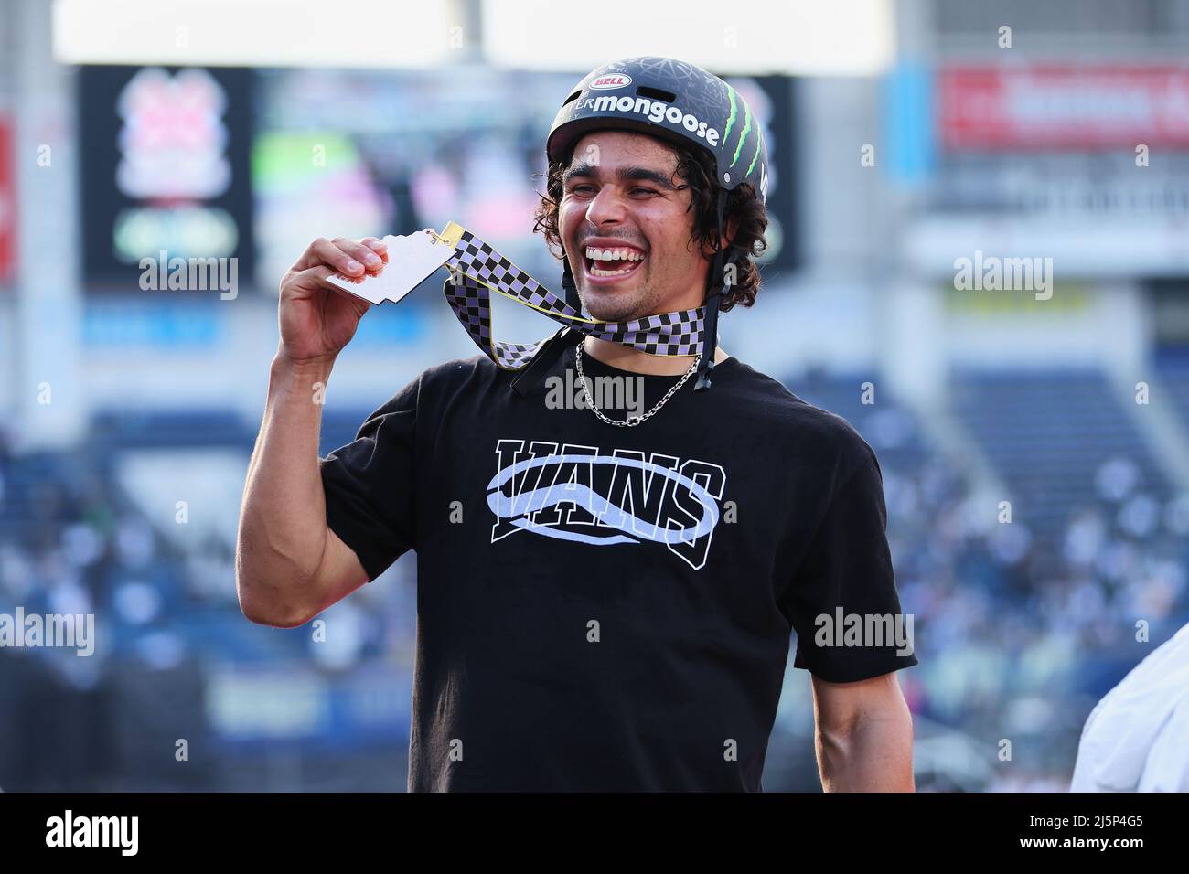 Kevin Peraza (MEX), APRIL 23, 2022 - Cycling : X Games Chiba 2022 BMX ...