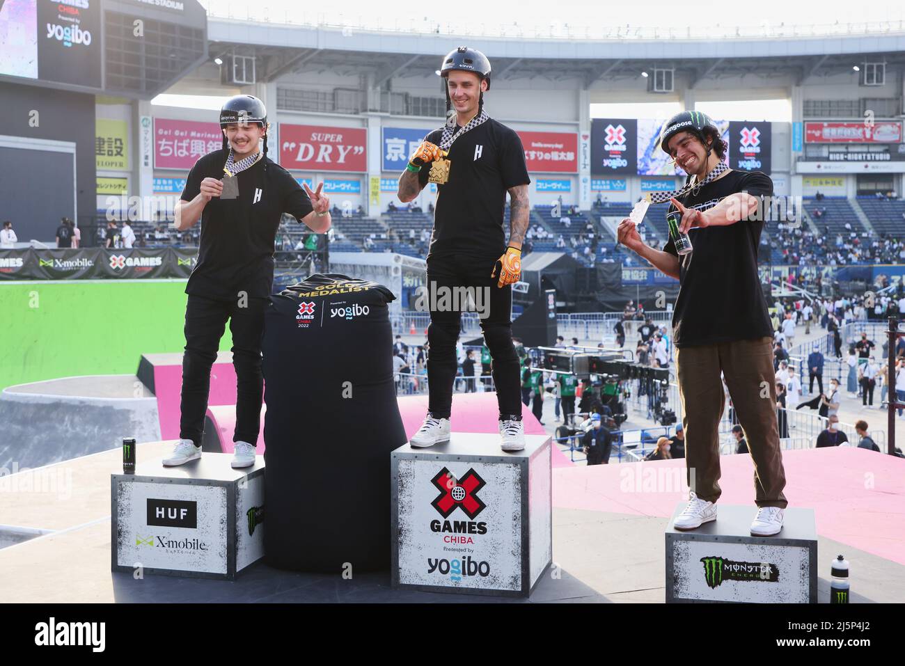 (L to R) Justin Dowell (USA), Logan Martin (AUS), Kevin Peraza (MEX ...
