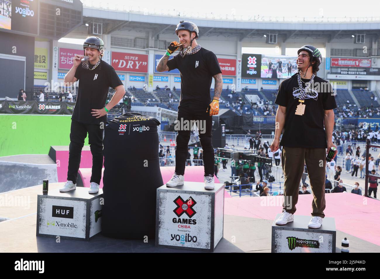 (L to R) Justin Dowell (USA), Logan Martin (AUS), Kevin Peraza (MEX ...