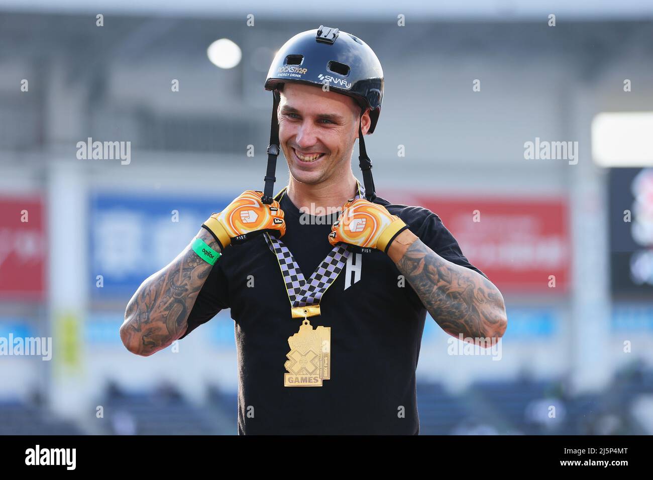 Logan Martin (AUS), APRIL 23, 2022 - Cycling : X Games Chiba 2022 BMX ...