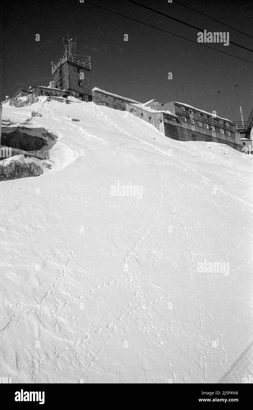On February 21, 1965, the rope attendant Josef Rimmel supported on the ...