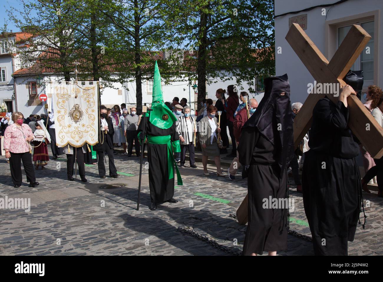 Semana Santa (Holy Week) Christian Parade on the Streets of Santiago de ...