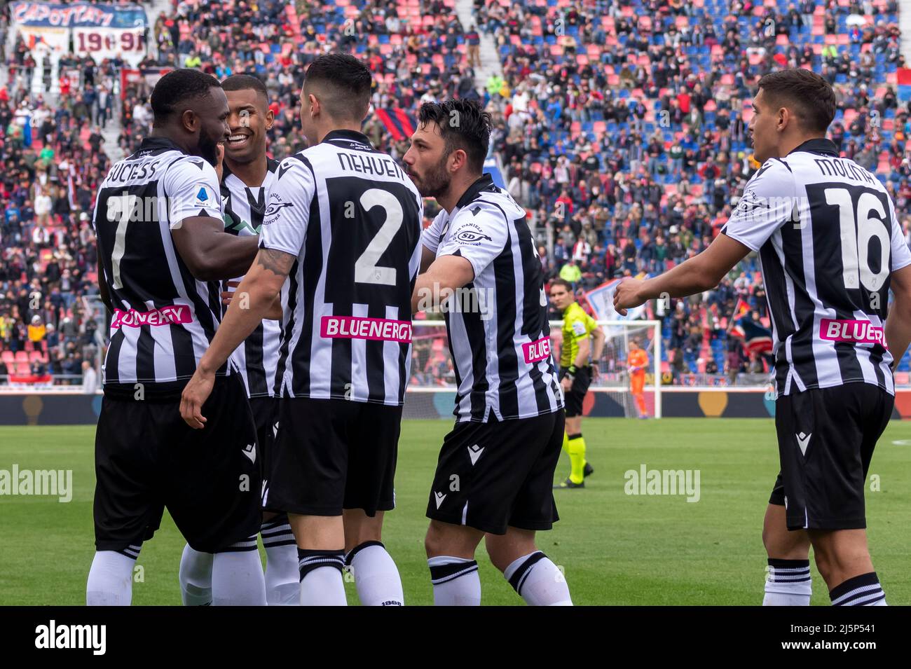 Isaac Success (Udinese) celebrates after scoring his team's second goal ...