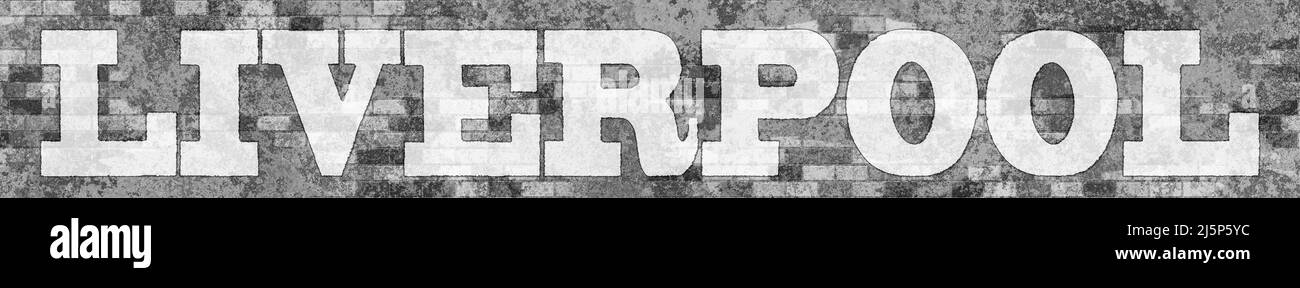 Graffiti liverpool Black and White Stock Photos & Images - Alamy