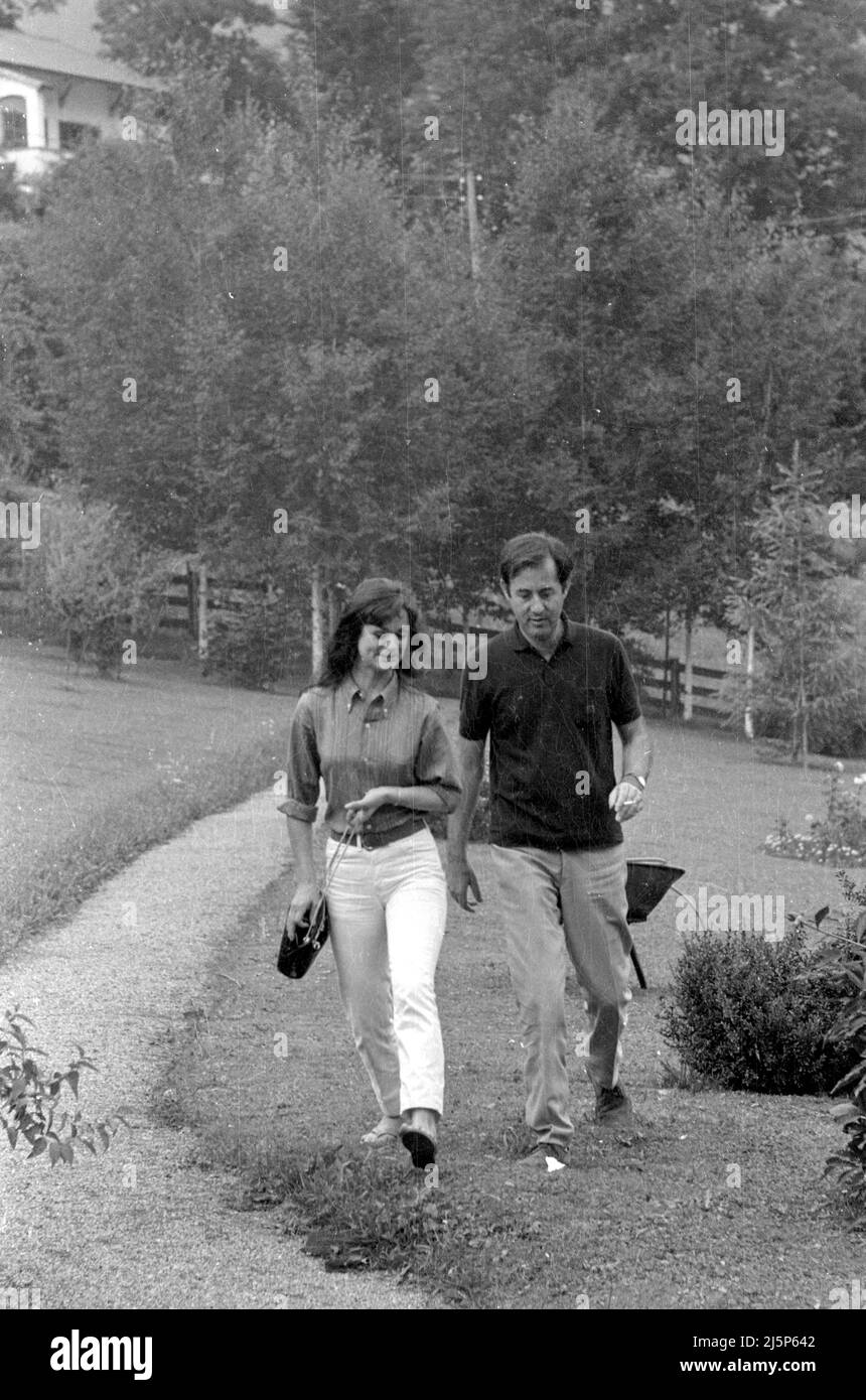 Marie Versini, French actress, at Tegernsee. [automated translation ...