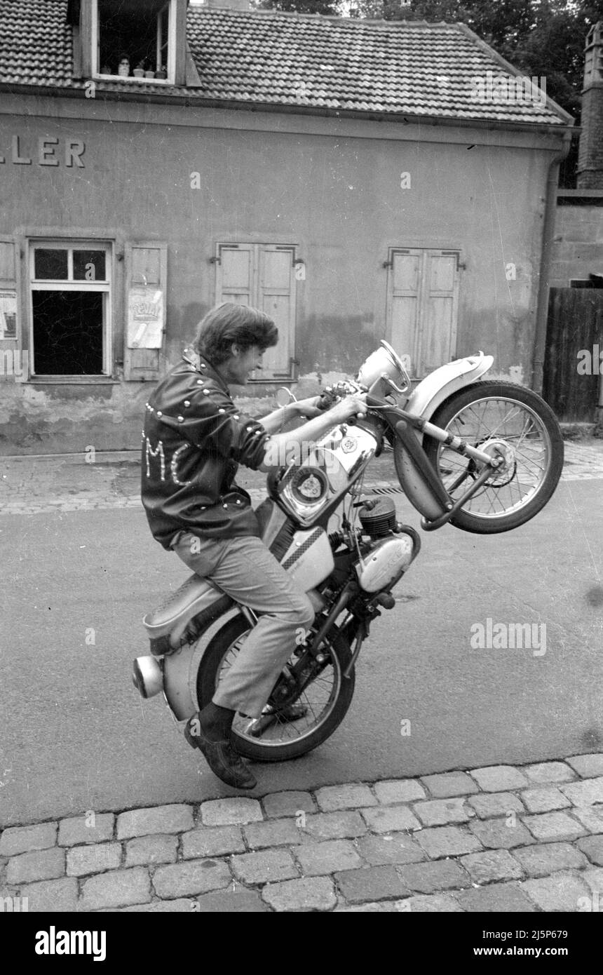 Members of the Red Devils, a youth gang in Nuremberg. The youngsters ...