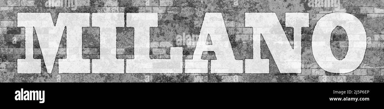 Milano graffiti Black and White Stock Photos & Images - Alamy