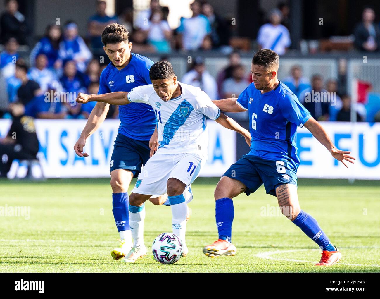 April 24, 2022 San Jose, CA USA Guatemala Frank de Leon controls the ...