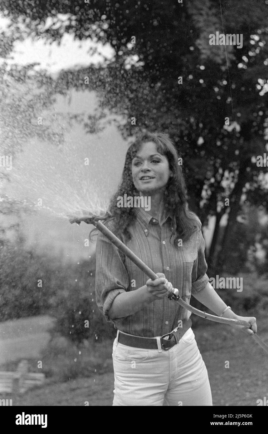 Marie Versini, French actress, at Tegernsee. [automated translation ...
