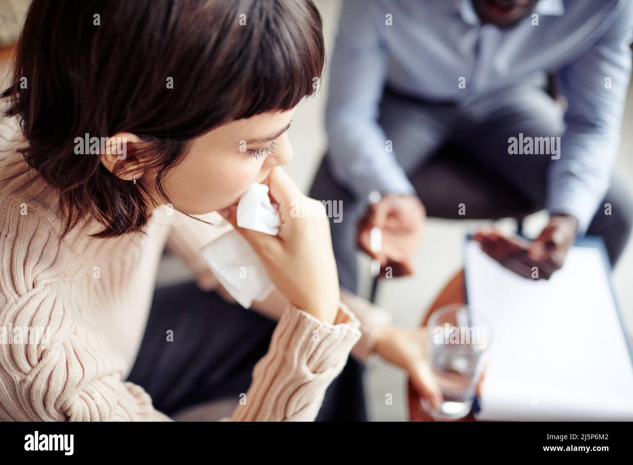 Young woman confessing hi-res stock photography and images - Alamy