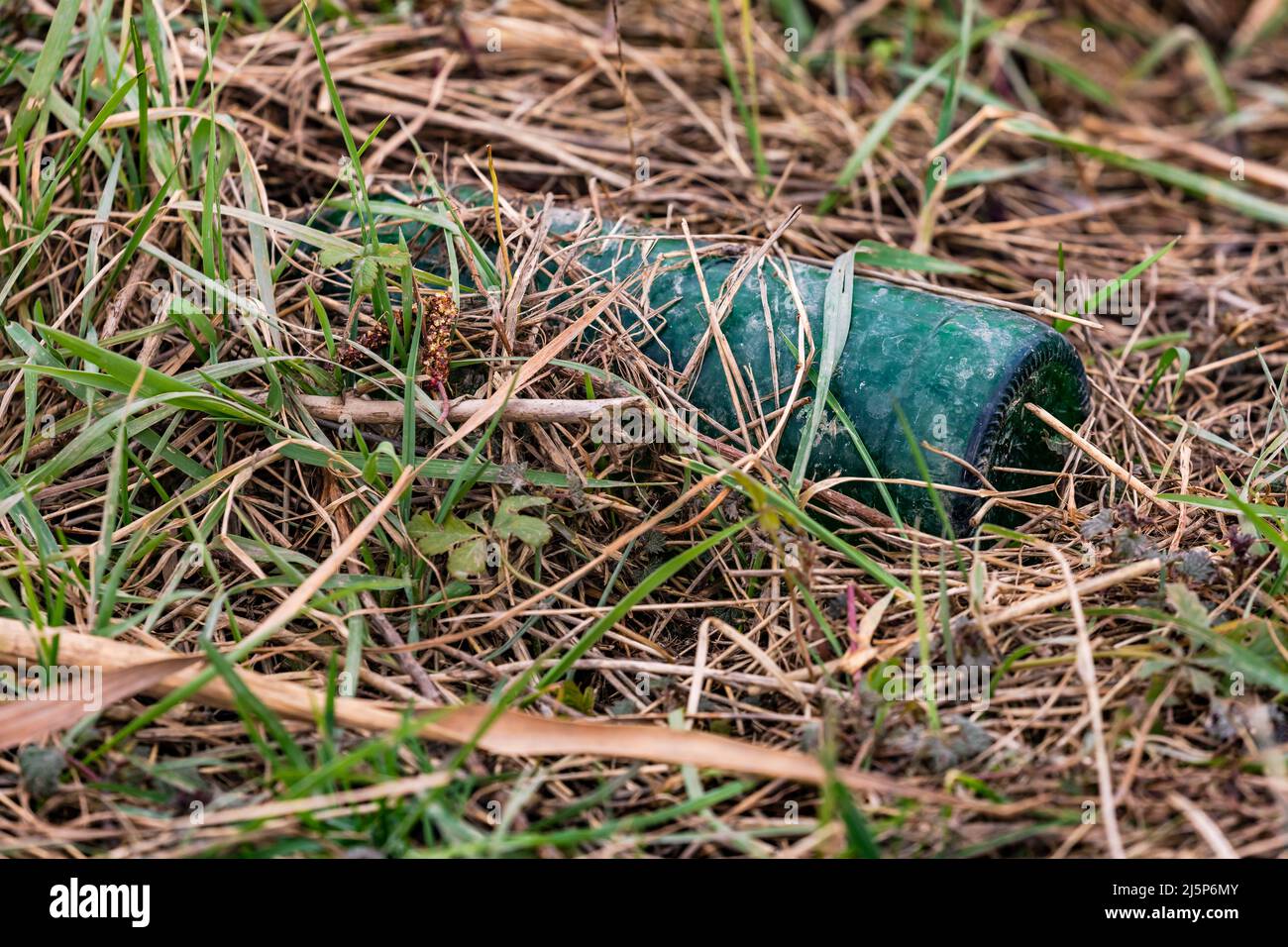 A glass bottle practically does not rot in the environment and can be ...