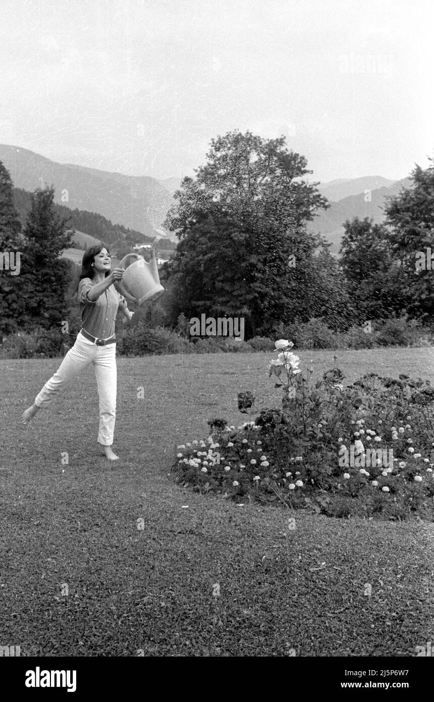 Marie Versini, French actress, at Tegernsee. [automated translation ...