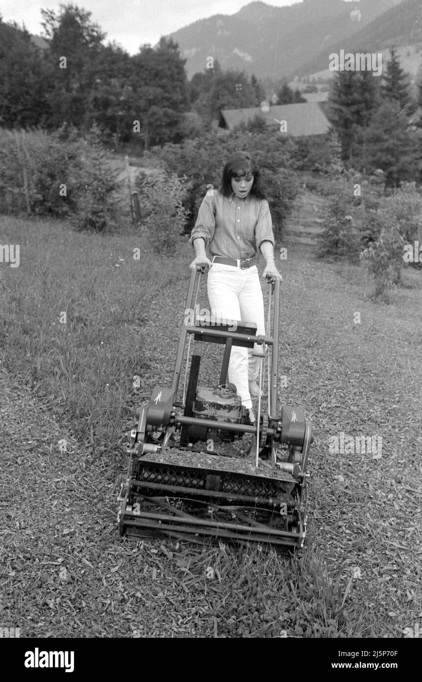 Marie Versini, French actress, at Tegernsee. [automated translation ...