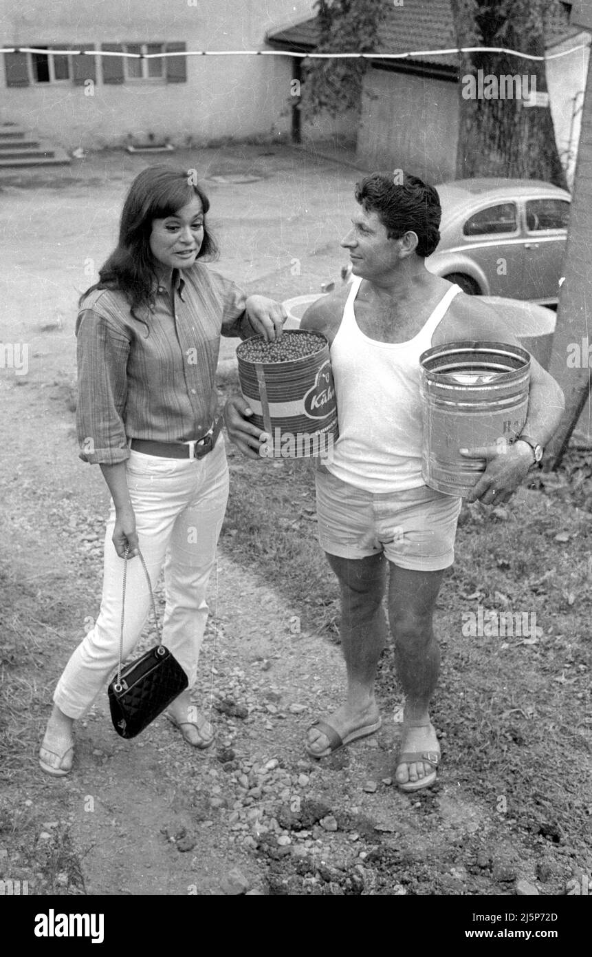 Marie Versini, French actress, at Tegernsee. [automated translation ...