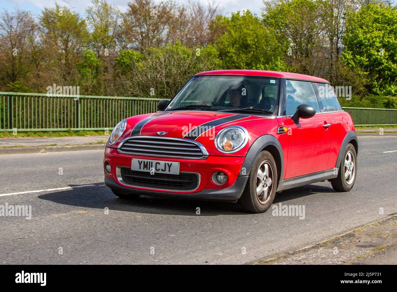 Mini hatch first red cars hi-res stock photography and images - Alamy