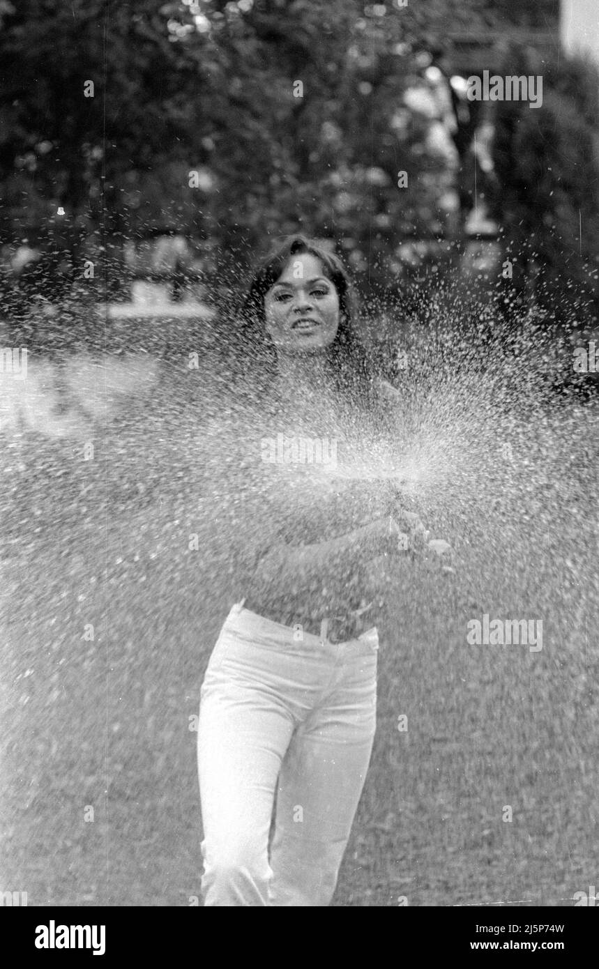 Marie Versini, French actress, at Tegernsee. [automated translation ...