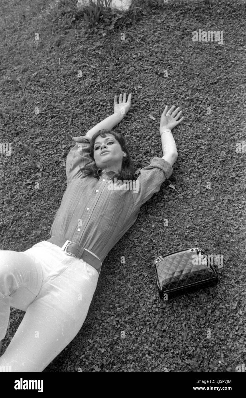 Marie Versini, French actress, at Tegernsee. [automated translation ...