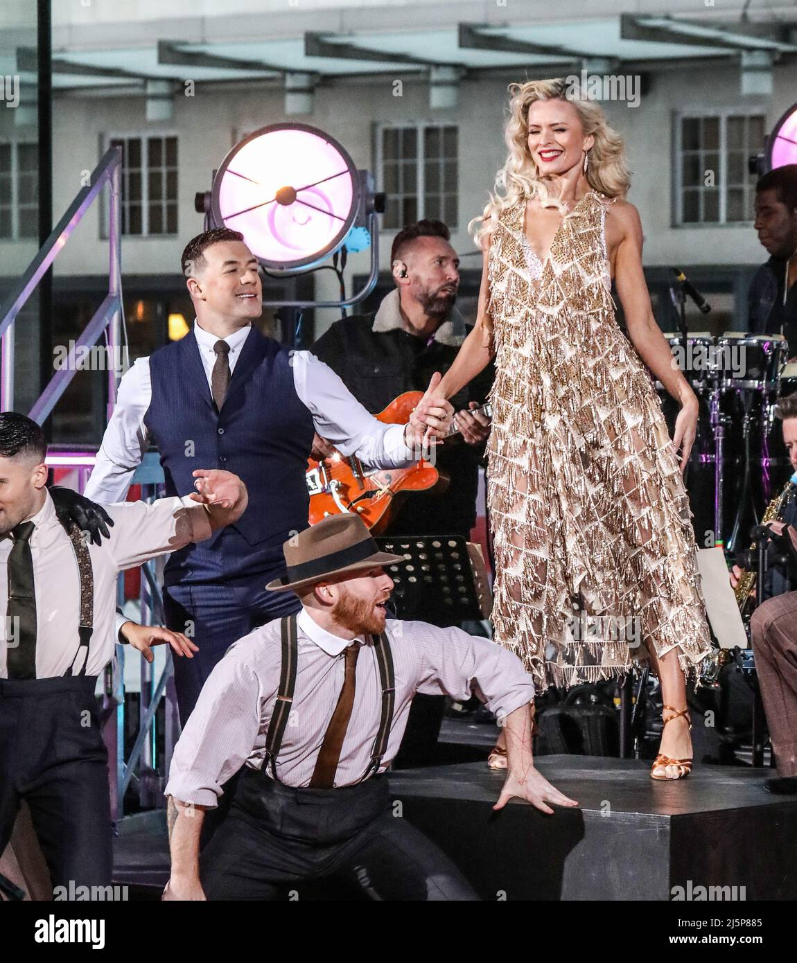 Kai Widdrington and Nadiya Bychkova from Strictly Come Dancing seen ...