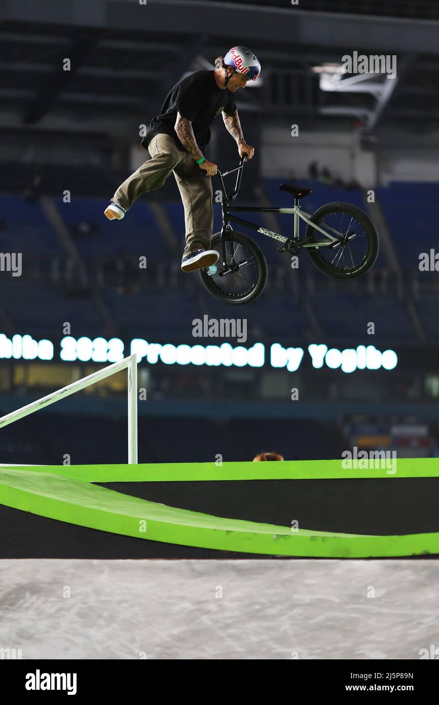 ZOZO Marine Stadium, Chiba, Japan. 23rd Apr, 2022. Broc Raiford (USA), APRIL 23, 2022 - Cycling ...