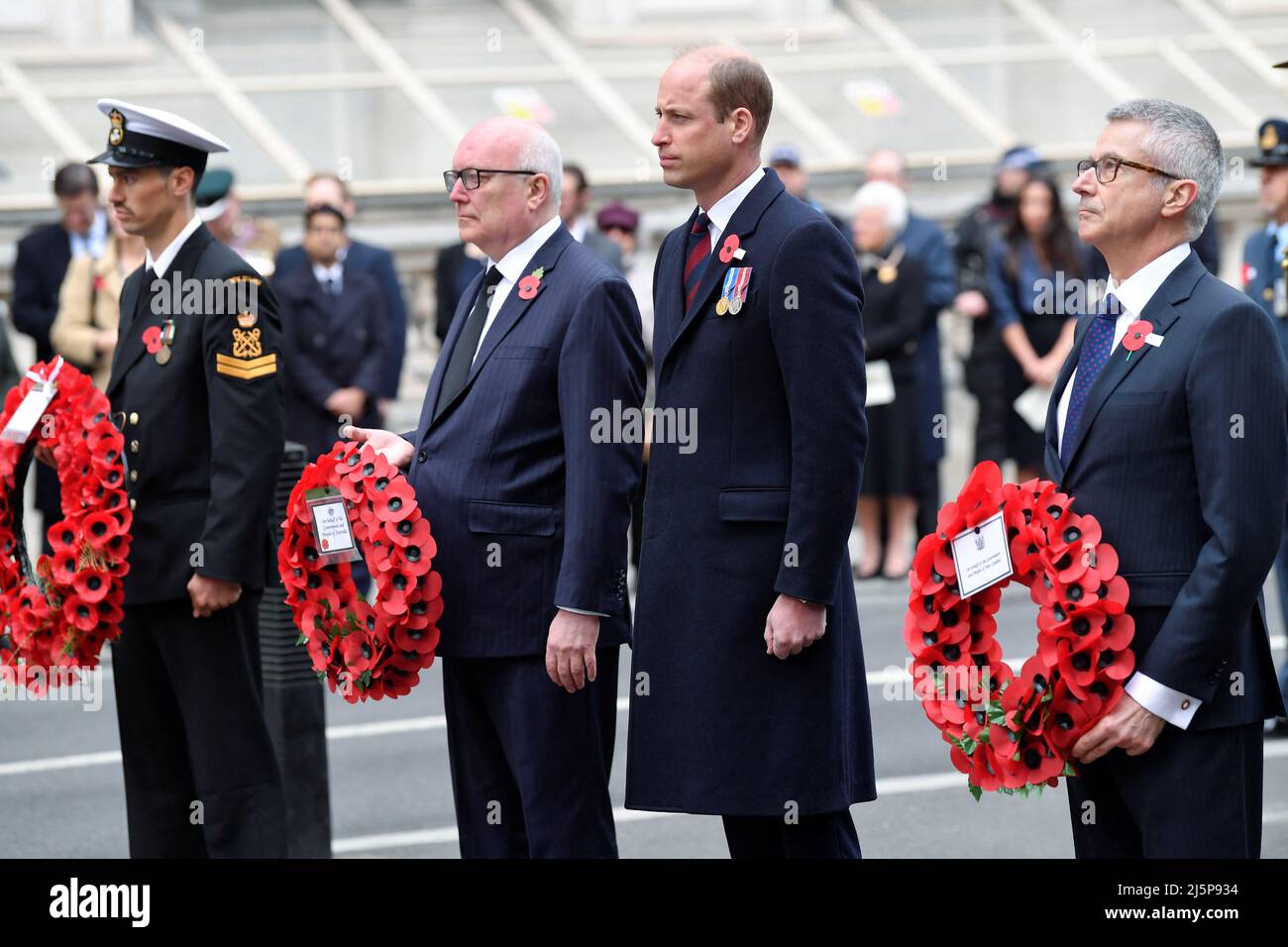 The Duke of Cambridge (second right) with Australian High Commissioner ...